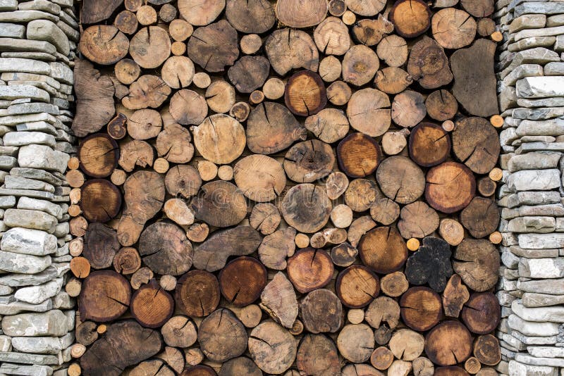 Stone and wood background. stock photo. Image of construction - 60671194