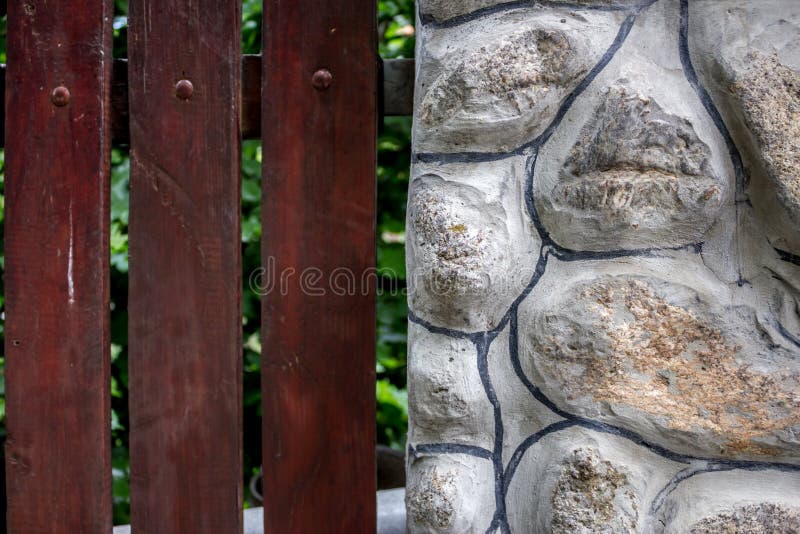 Fence model stock image. Image of outdoor, garden, rough - 189953495