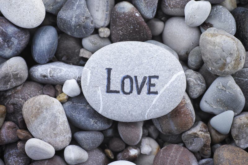 Stone with the word Love stock image. Image of rock, passion - 80534725
