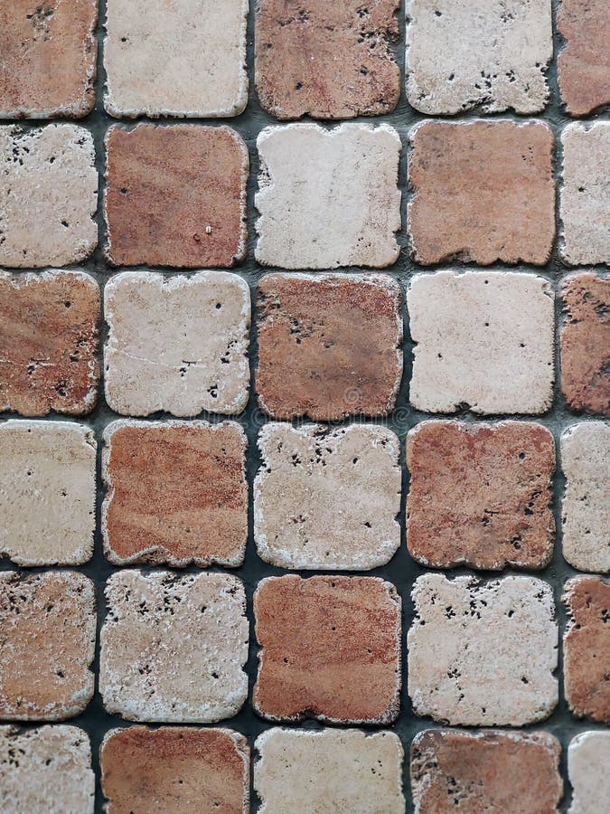 The Stone Floor is Made of Two-color Tiles in a Checkerboard Pattern ...