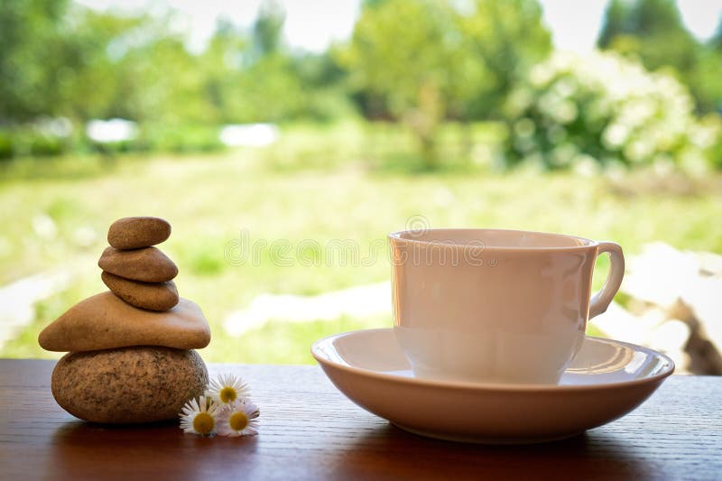 Stone zen spa on wood stock photo. Image of natural, healthy - 74691846