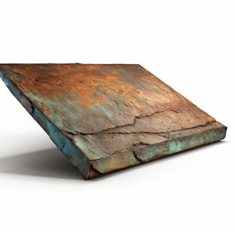 Rusty Rock: Realistic Detailed Rendering in Light Sky-blue and Dark ...