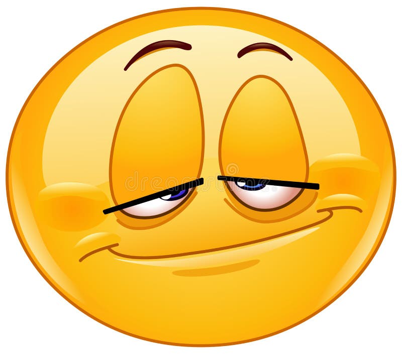 Stoned emoticon stock vector. Illustration of isolated - 118760650