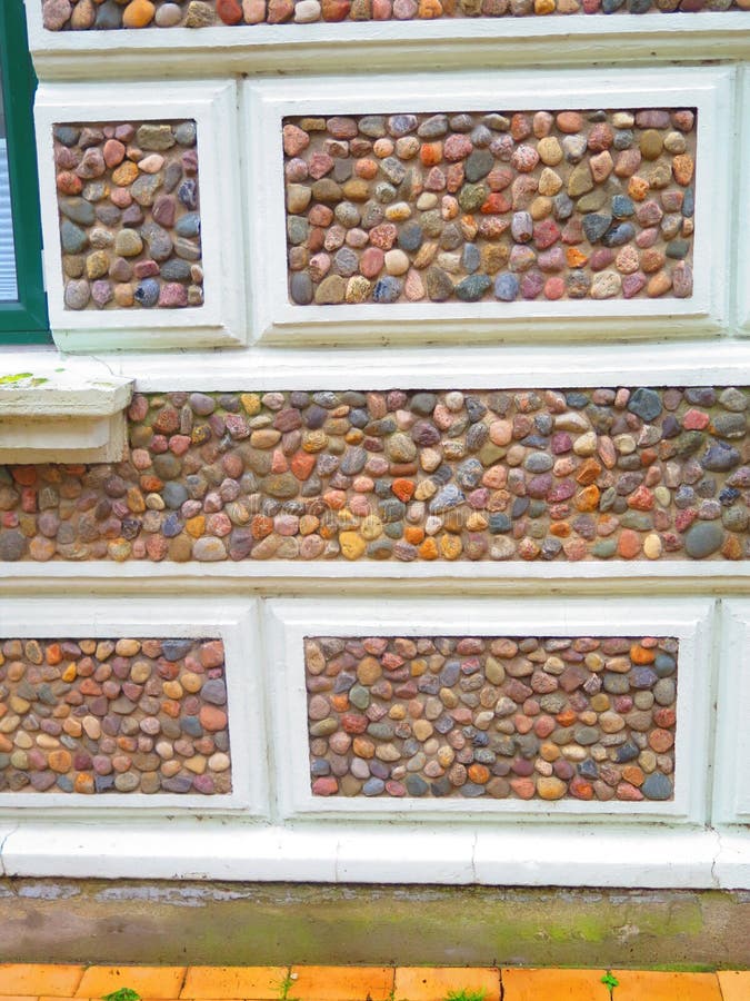 Stoned Pebbled wall stock photo. Image of walk, texture - 64308560