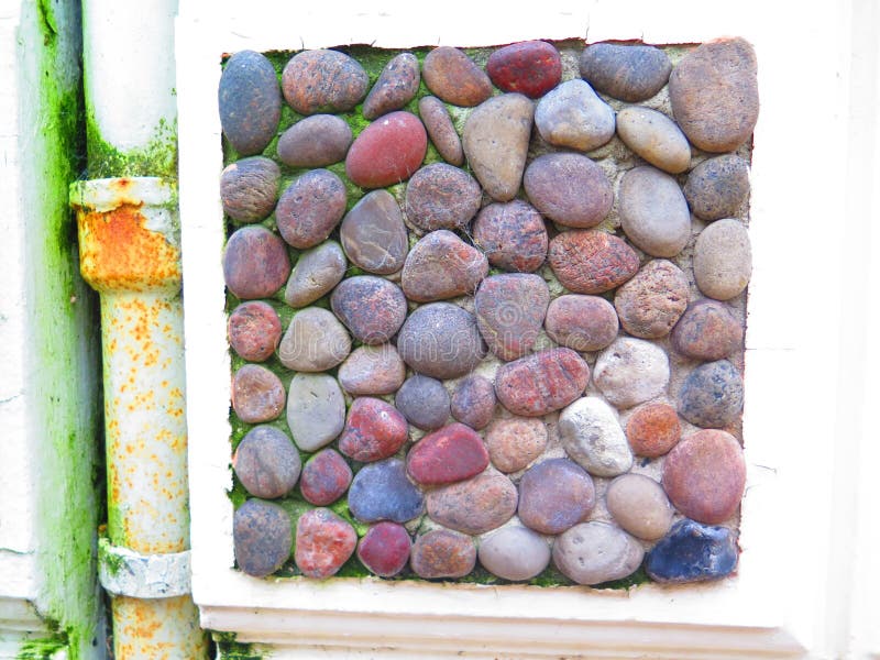 Stoned Pebbled wall stock photo. Image of structure, texture - 64308602