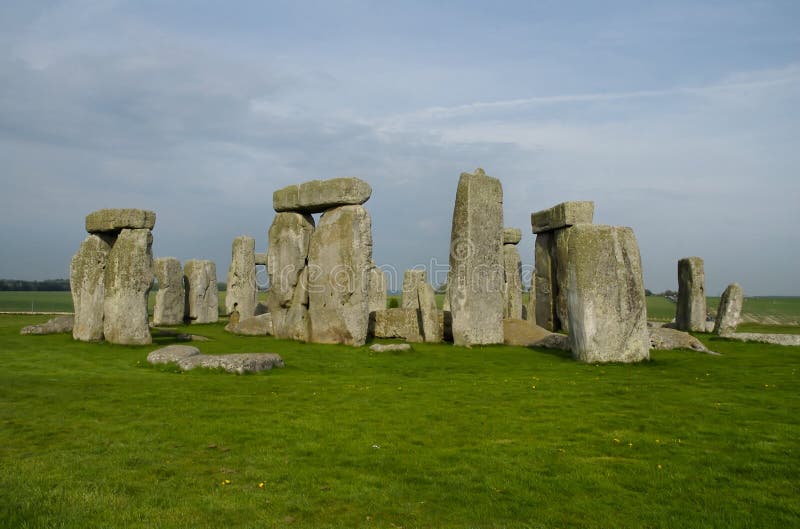 Stonehenge Archaeological Site England Stock Photo - Image of shape ...