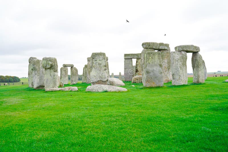 Stonehenge with Blue Sky in the Background in England Stock Photo ...