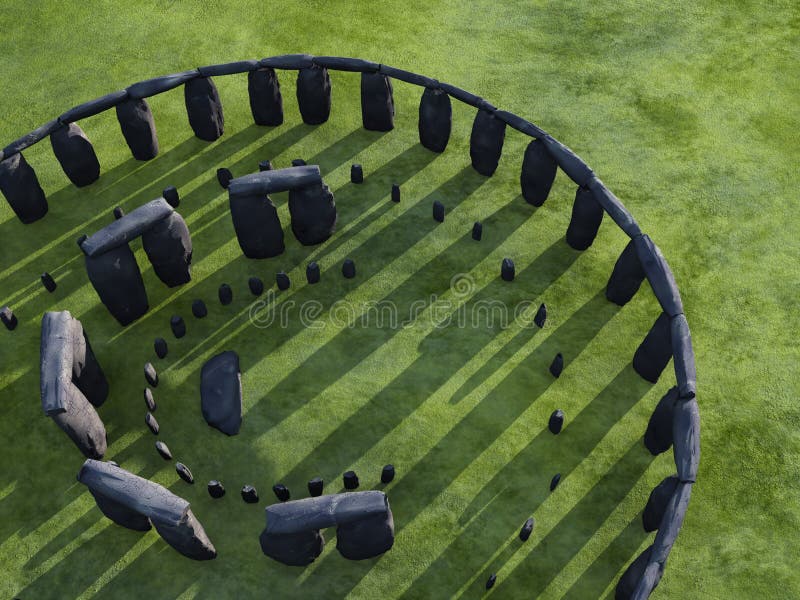 Stonehenge, Overhead View Stock Image - Image: 14281211