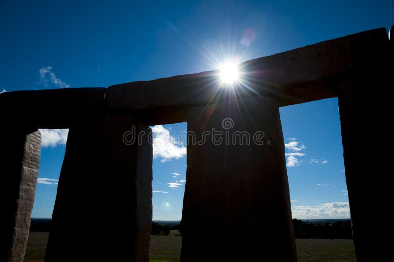 Stonehenge Replica stock image. Image of clock, complete - 145974699