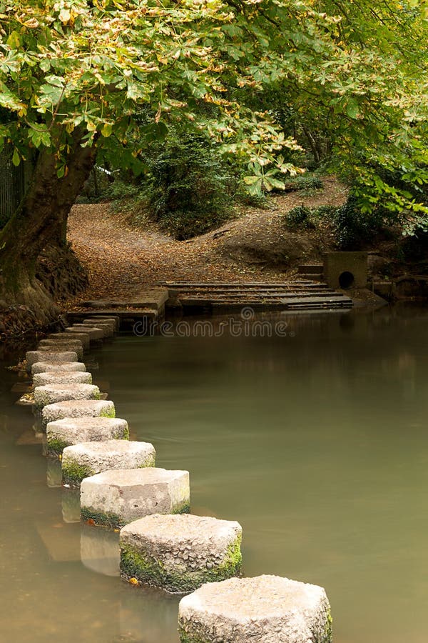Stones Across the River stock photo. Image of nature - 21522284