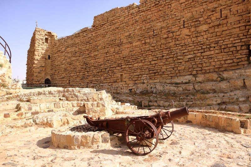 The Stones of the Al Karak Kerak Castle, Jordan Stock Image - Image of ...