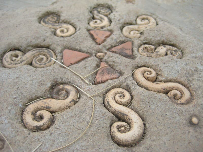 Stones Art on Ground stock photo. Image of floor, sidewalk - 58165280
