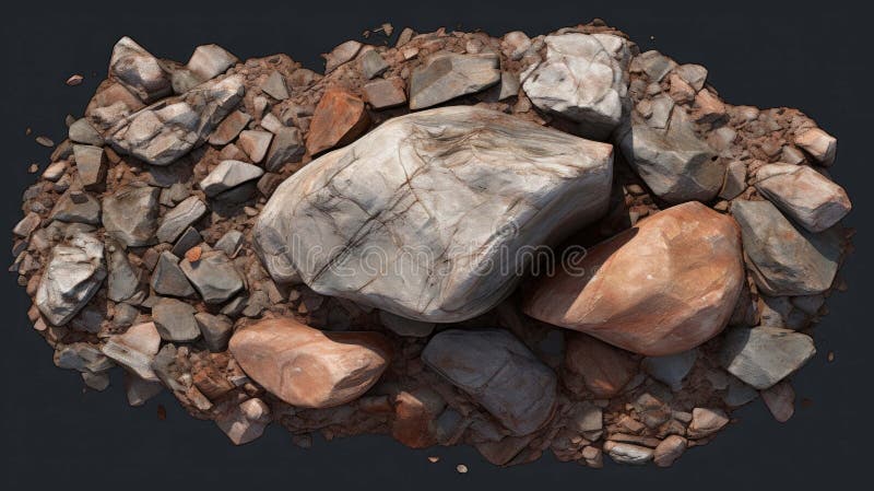Stones background 3d style stock illustration. Illustration of mock ...