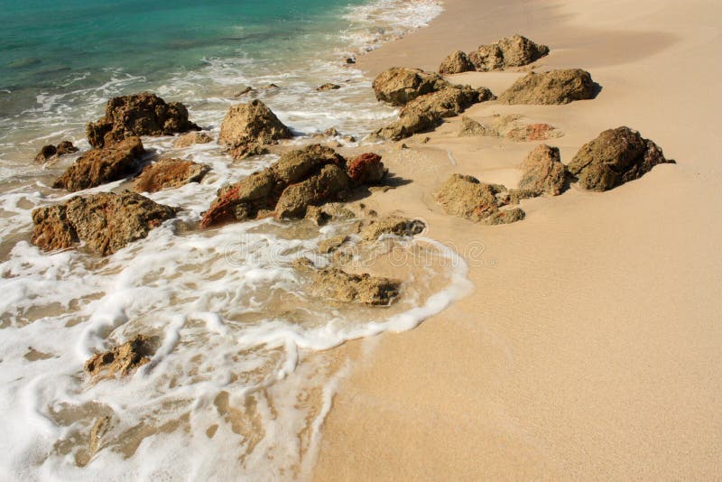 Stones on the beach stock image. Image of cloud, blue - 24997735