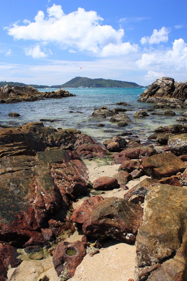 Stones on the beach stock image. Image of coastline, beach - 25810491