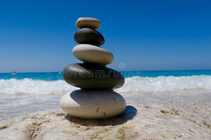 Stones on beach stock photo. Image of beach, sand, stones - 64678446