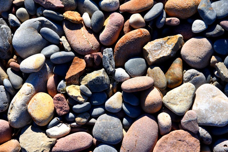 Stones on Beach. Decorative Texture of Stones. Sea Stones Background ...