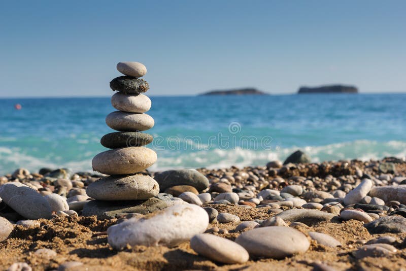 Stones on the beach stock photo. Image of harmony, peace - 63409414