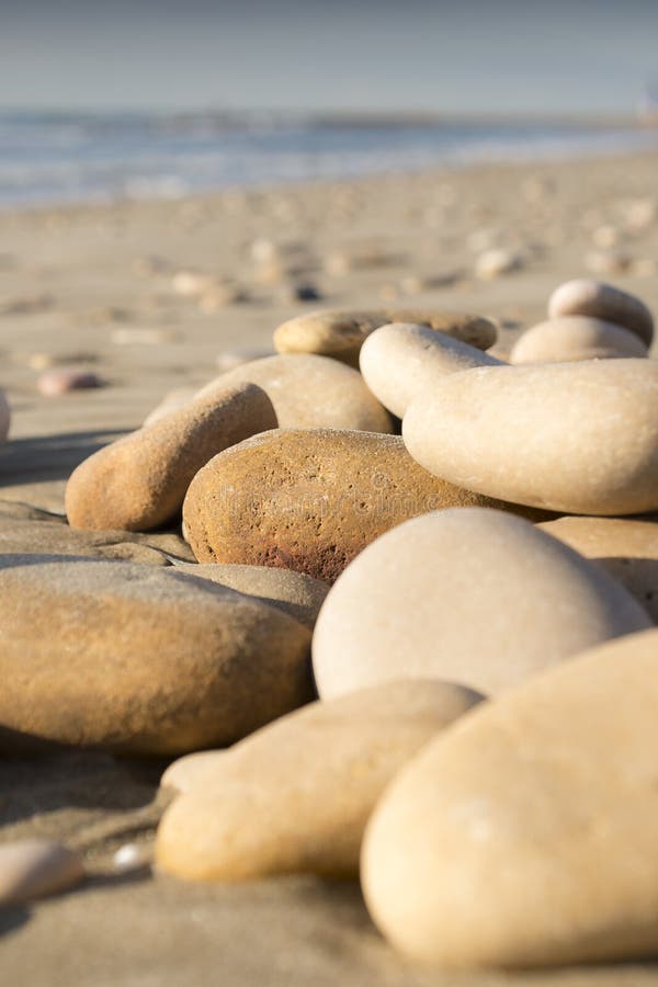 Stones on the beach stock photo. Image of sunny, harmony - 76280730