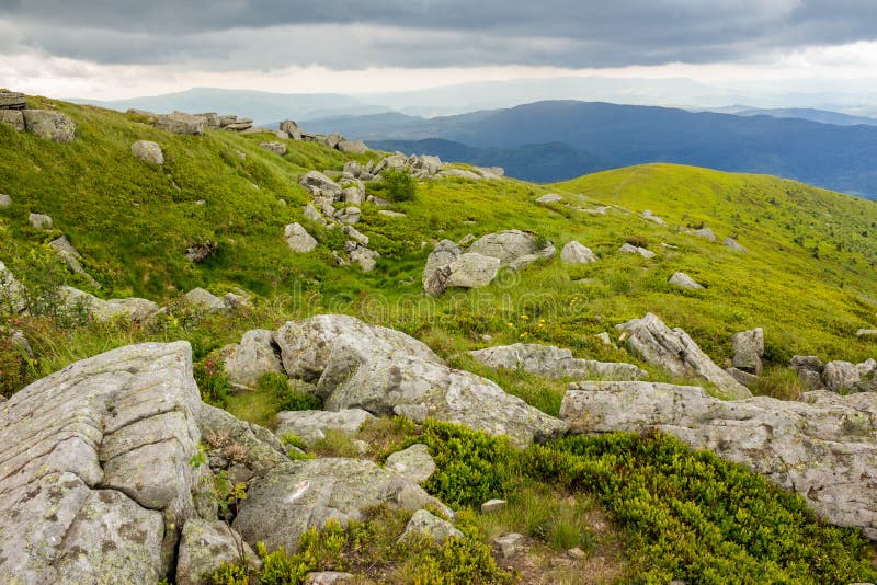 Stones and Boulders in Hight Mountains Stock Photo - Image of valley ...