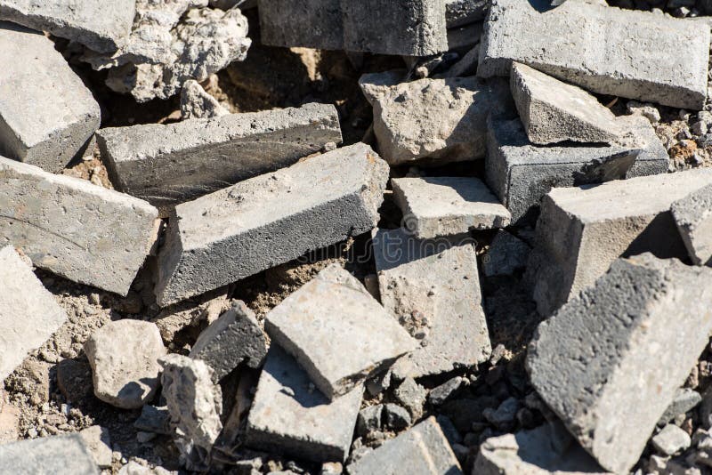 Stones Broken Constuction, Brik Stone Stock Photo - Image of briks ...