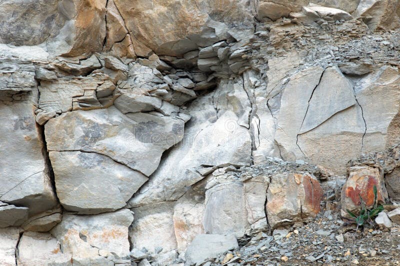 Stones at a Chalk Stone Quarry Stock Photo - Image of rust, stone: 10812928