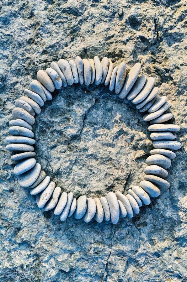 Stones of a circle stock image. Image of cycle, like - 47689881