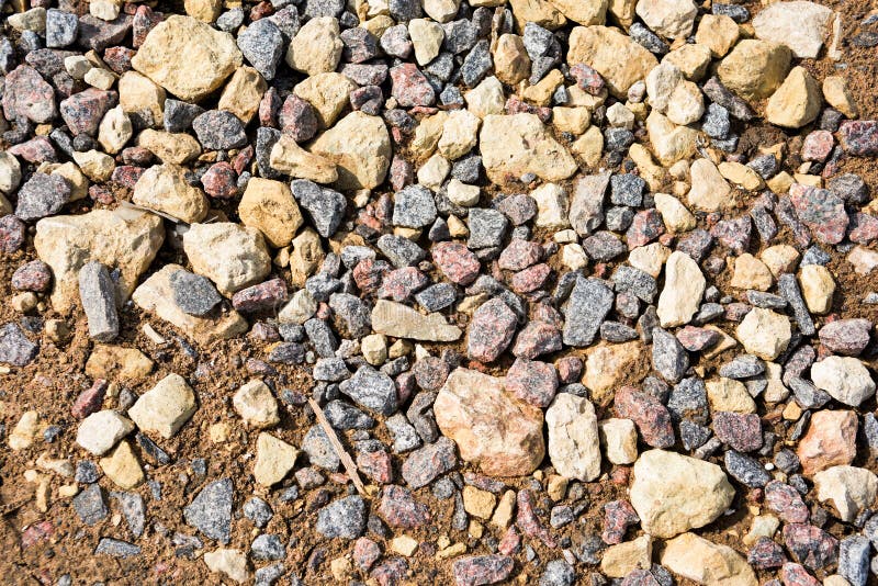 Stones is for Construction on the Ground from Above Stock Photo - Image ...