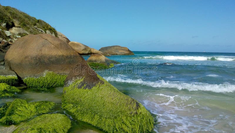 Stones in the Crystal Blue Water Stock Image - Image of polis, island ...