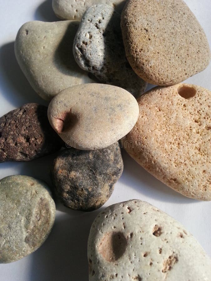 Stones of Different Textures and Colours, Grouped Stock Photo - Image ...
