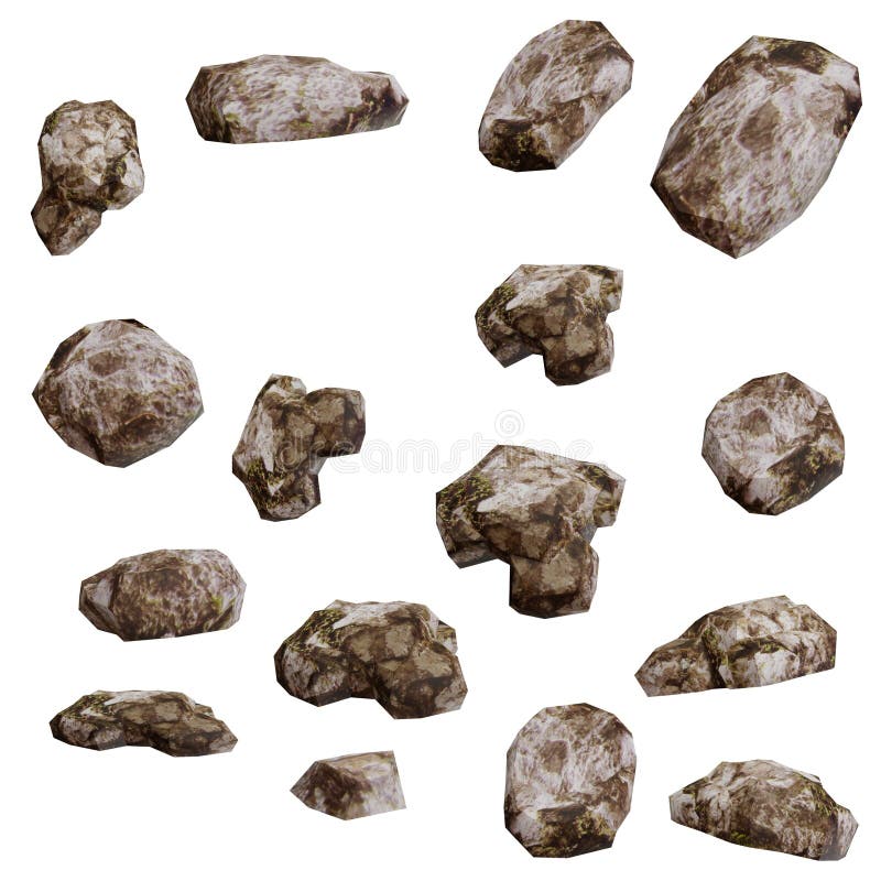 Various Types of Stones Png Image Stock Image - Image of types, stone ...