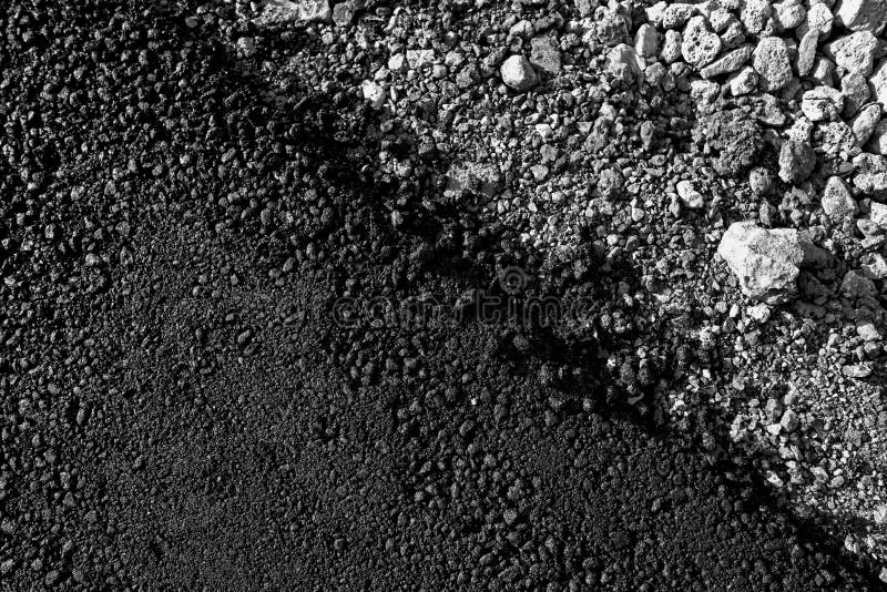 Stones on the Edge of the Asphalt Road Stock Photo - Image of pattern ...
