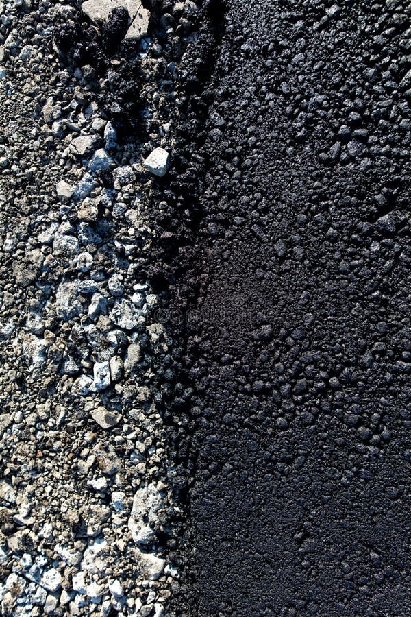 Stones on the Edge of the Asphalt Road Stock Photo - Image of pattern ...