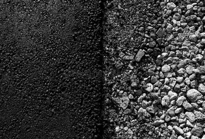Stones on the Edge of the Asphalt Road Stock Photo - Image of ...
