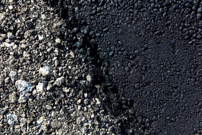 Stones on the Edge of the Asphalt Road Stock Photo - Image of stone ...