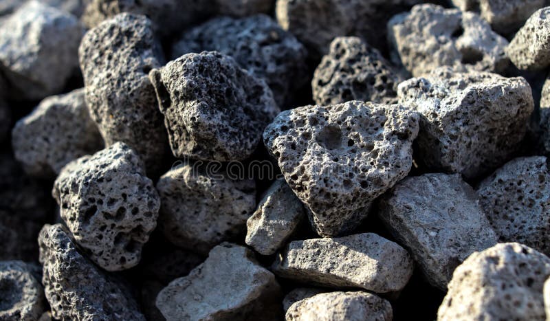 Stones on the Edge of the Asphalt Road Stock Photo - Image of street ...