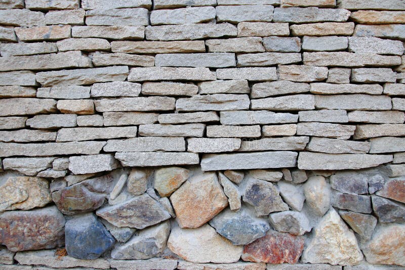 The Texture of Stones of Different Shapes. Stock Image - Image of wall ...