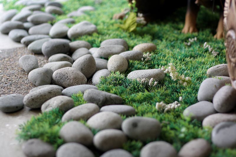 Stones on Grass stock image. Image of ancient, landscaping - 11038363