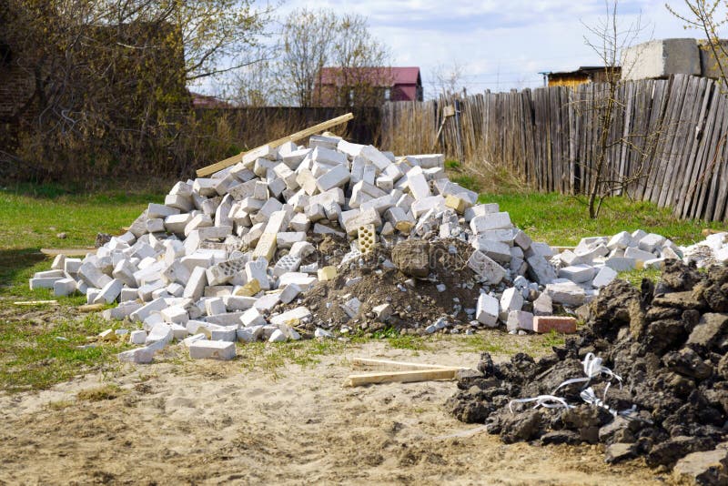 Stones on the Ground for Construction Work, Raw Materials for ...