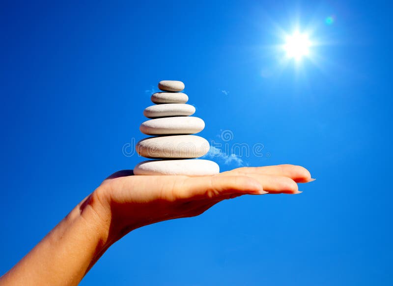 Stones in a hand stock photo. Image of design, hand, achieve - 13110488