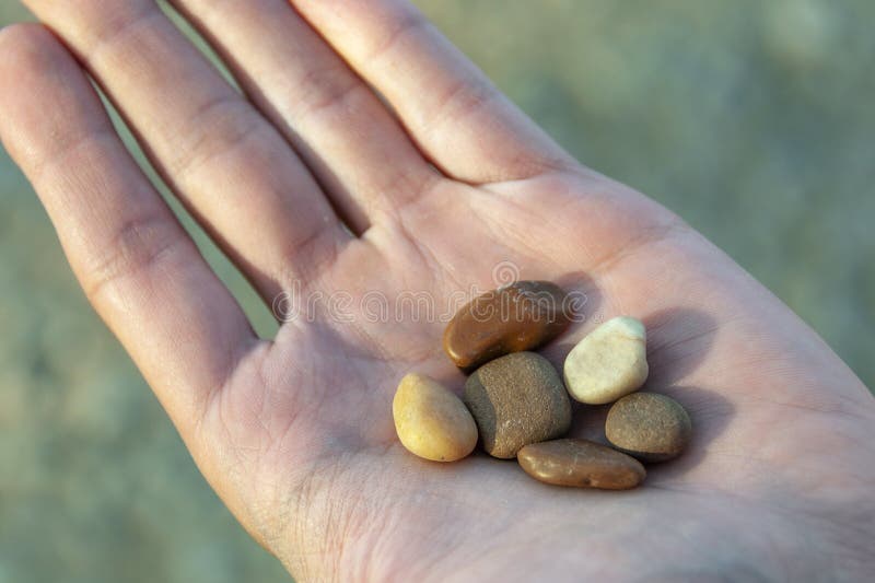 Stones in the hand stock image. Image of copy, nature - 185584099