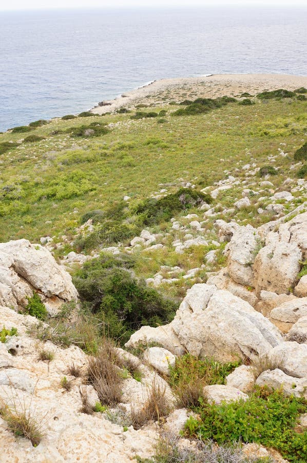 Stones and Hills in the Shore in Cyprus Stock Photo - Image of summer ...