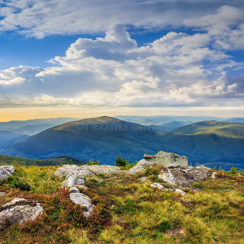 Stones on the hillside stock image. Image of background - 40640979