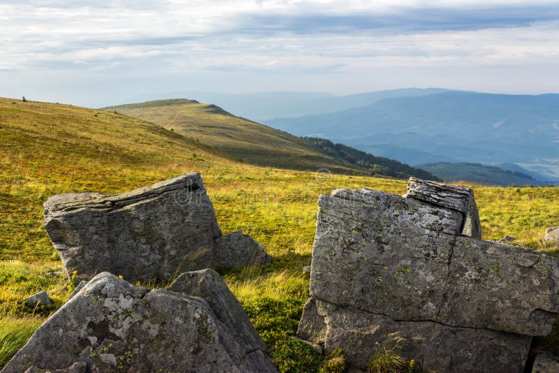 Stones on the hillside stock image. Image of stones, hillside - 46924087