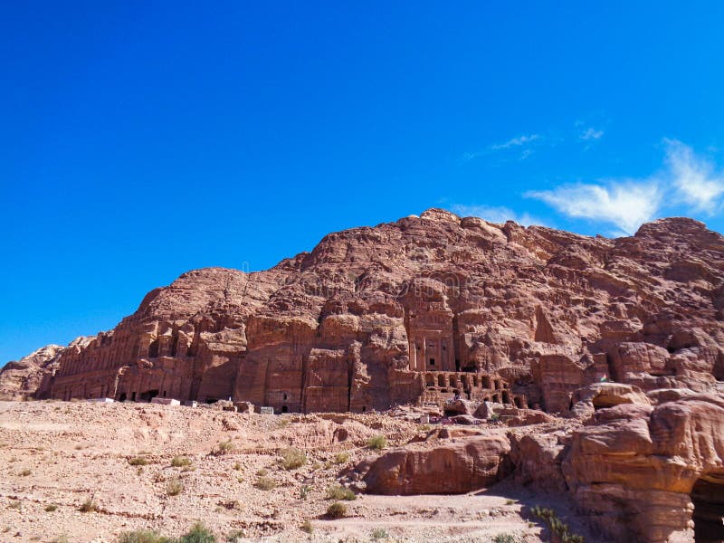 Stones Houses in the Jordan Dessert Stock Photo - Image of stone ...