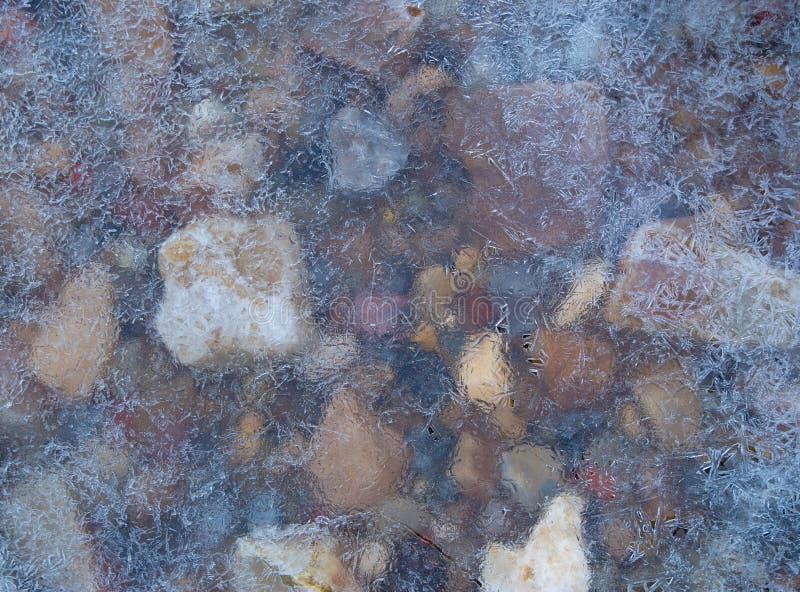 Stones in ice stock photo. Image of flat, closeup, white - 37448896