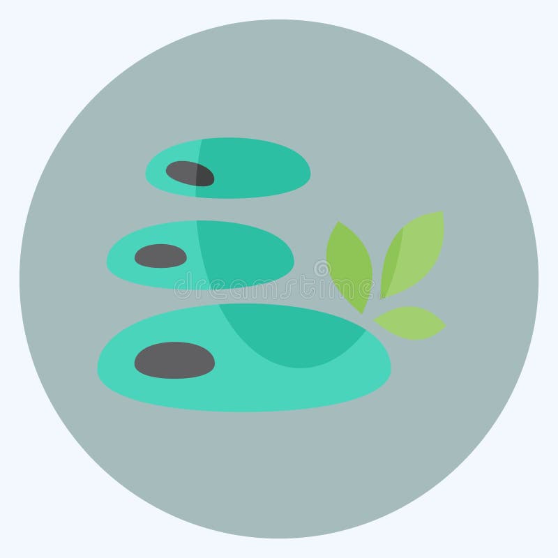 Stones Icon in Trendy Flat Style Isolated on Soft Blue Background Stock ...