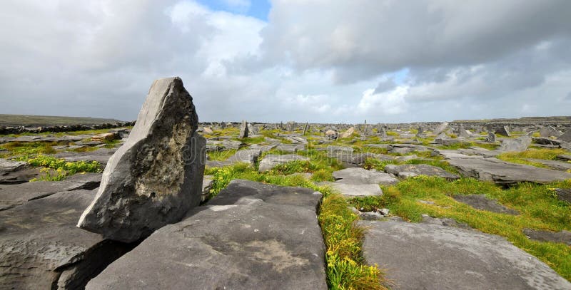 Stones on Inishmore, One of the Aran Islands. Ireland Stock Photo ...