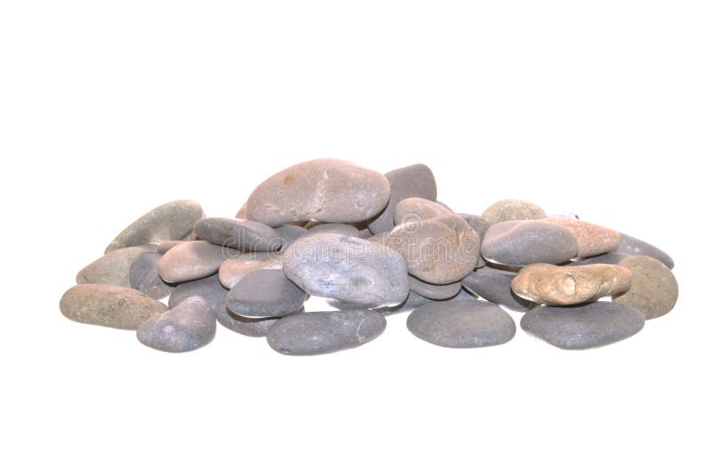 Stones Isolated on White Background Stock Image - Image of heavy, solid ...