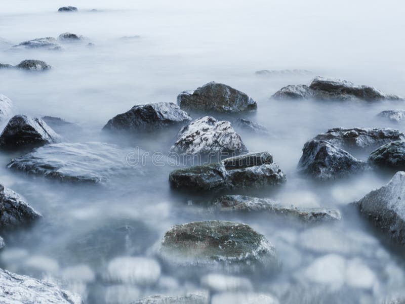 Stones in the mist stock photo. Image of deep, secret - 29234800